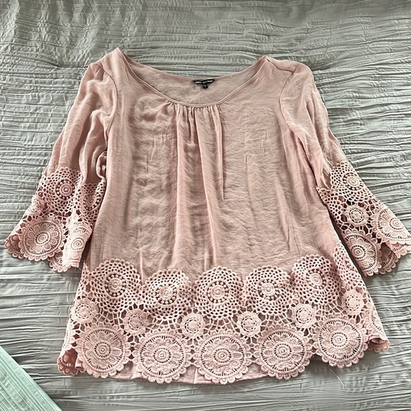 Unique Spectrum | Tops | Light Pink Blouce | Poshmark